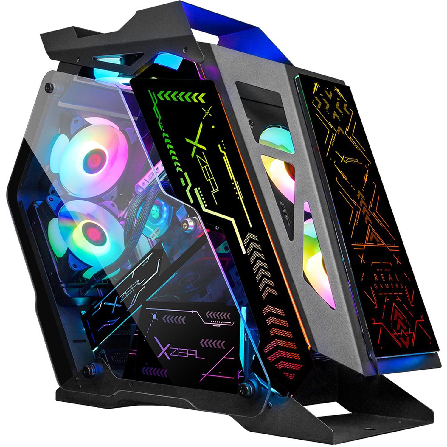 Gabinete Gamer XZEAL IR02 Micro ATX 4 Fan ARGB Cristal Templado XZGAIR – GRUPO DECME