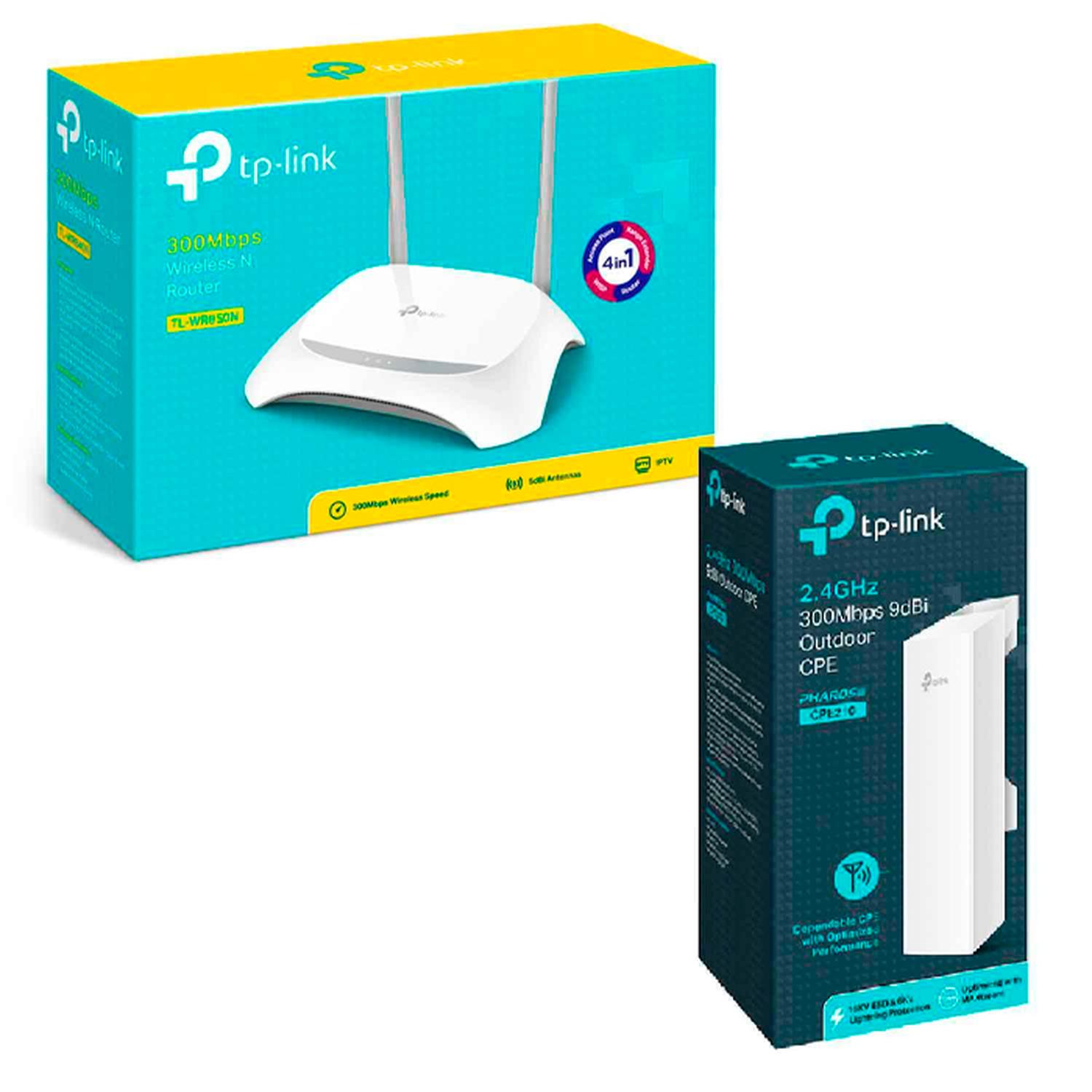 Access Point TP-Link CPE 210 5km + Router Wisp rompemuros – GRUPO DECME