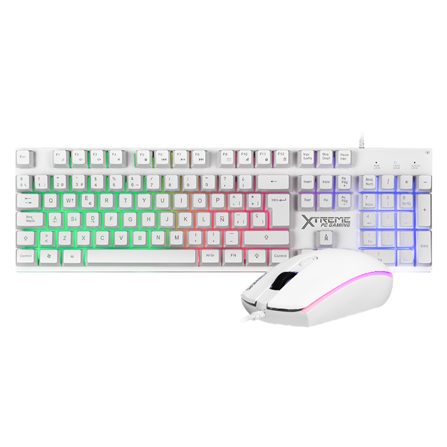 Kit Gamer 2 en 1 XTREME PC GAMING Battle Chief Teclado y Mouse Membran ...