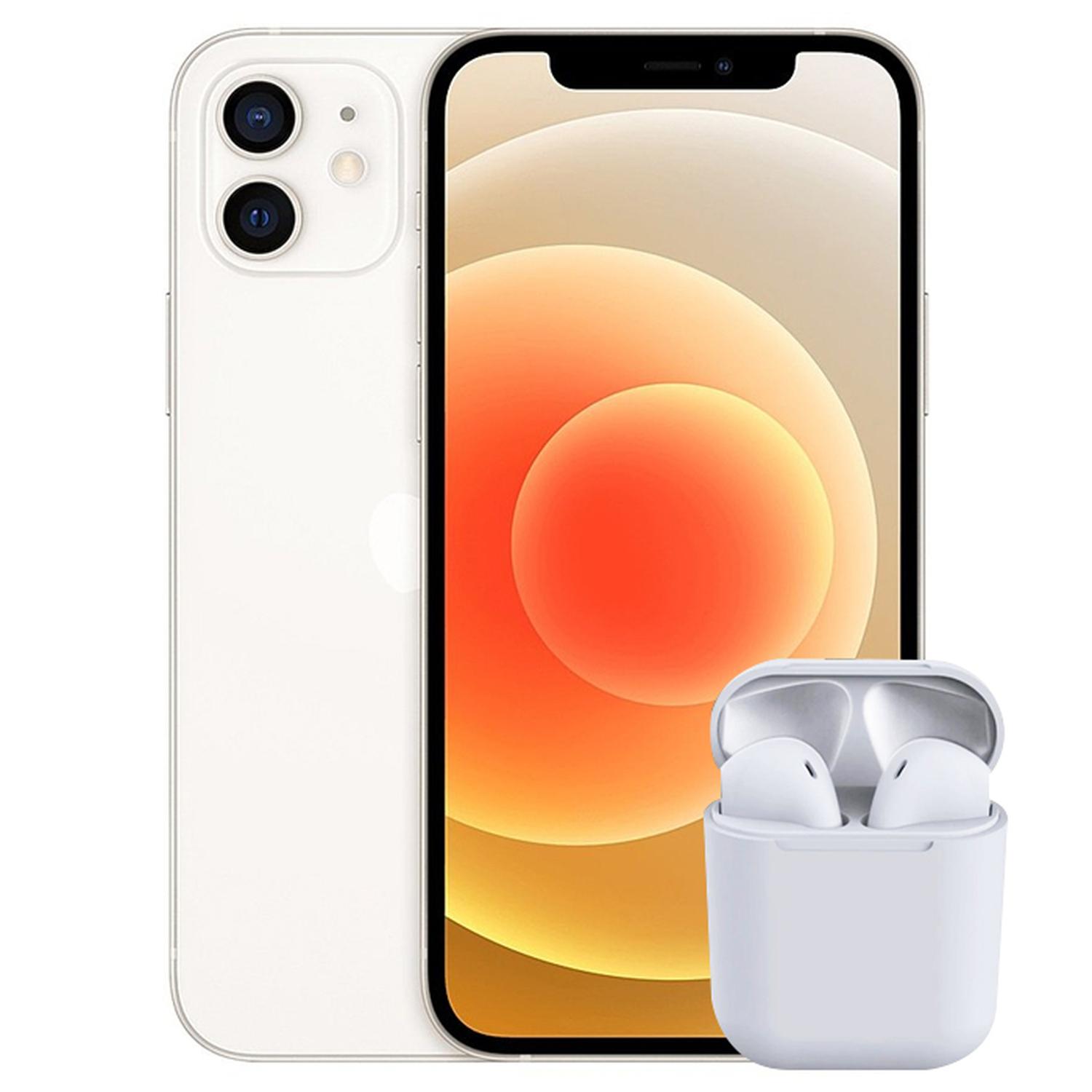 Celular APPLE iPhone 12 128GB OLED Retina 6.1" iOS 14 Blanco + Audifon ...