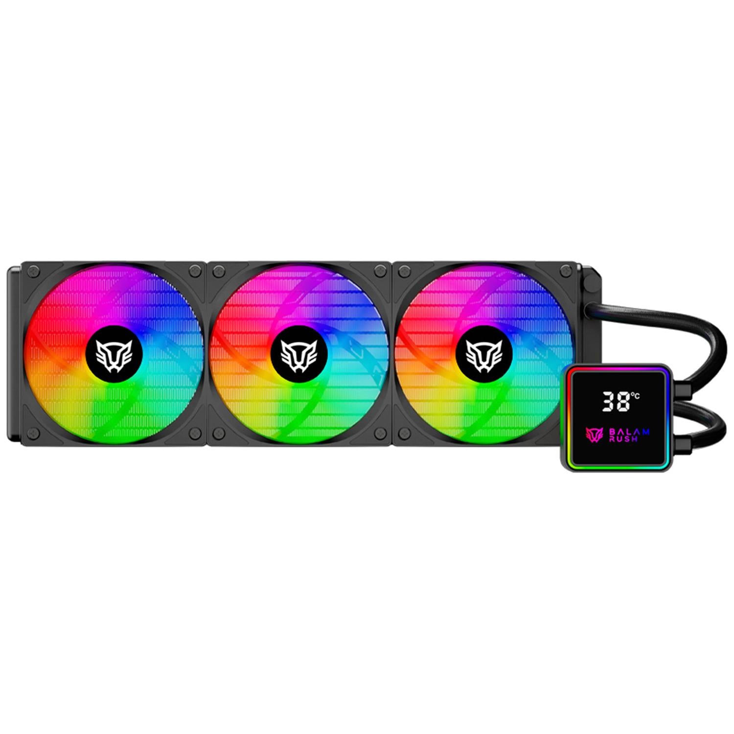 Enfriamiento Liquido BALAM RUSH CRYO PRISM 360 BLACK 360mm ARGB 4 Pine ...