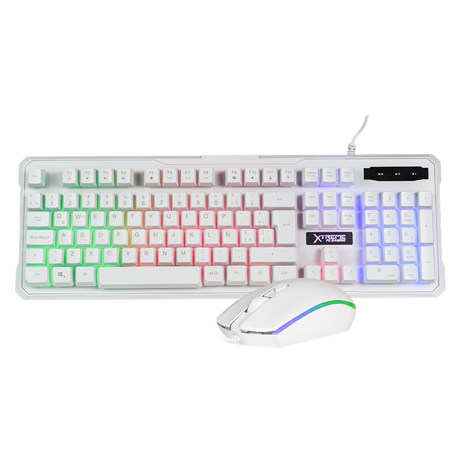 Kit Gamer 2 en 1 XTREME PC GAMING Battle Master Teclado y Mouse Membra ...