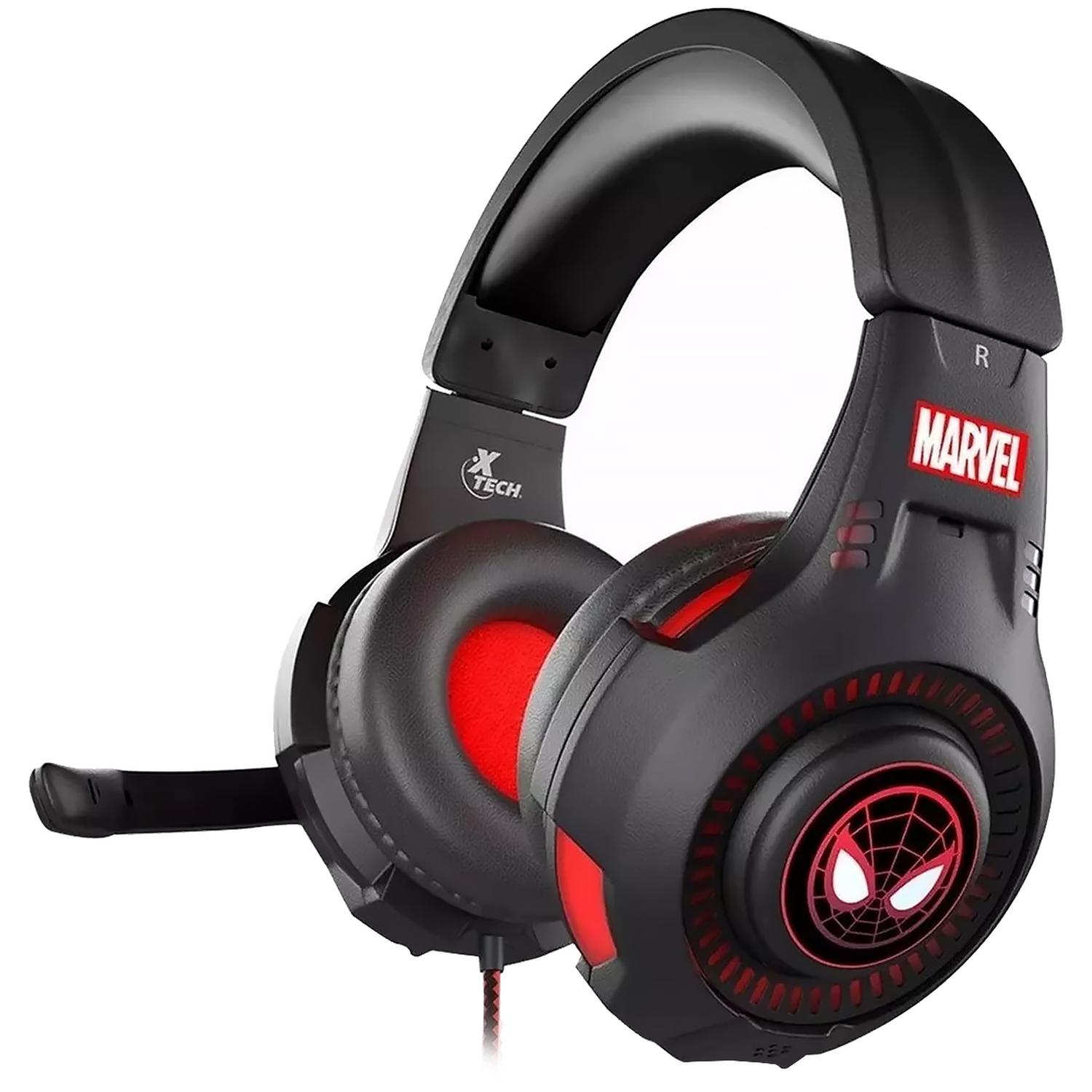Audifonos Diadema Gamer XTECH EDICION SPIDER-MAN 3.5mm Microfono XTH-M ...