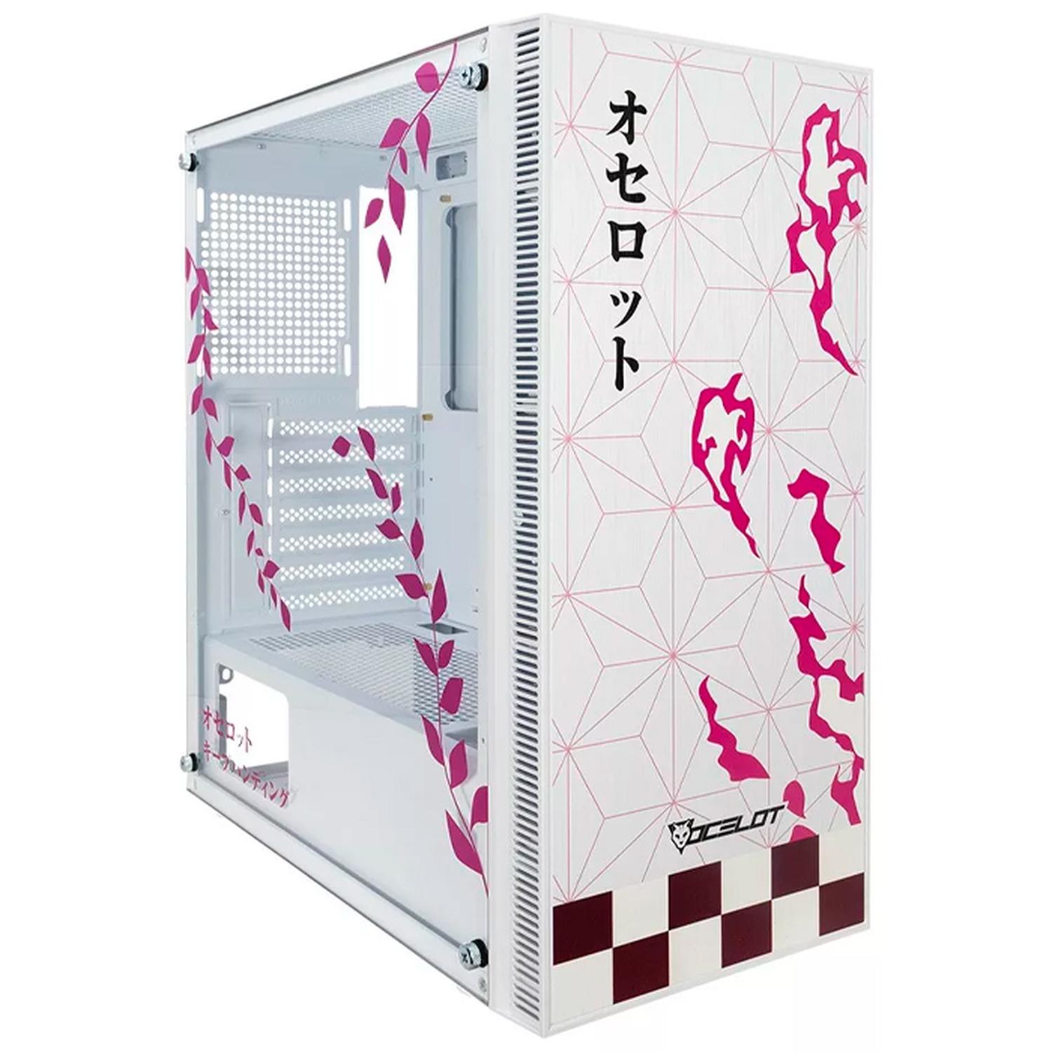 Gabinete Gamer OC-DEMON HANAMI E-ATX 3 Fan ARGB Cristal Templado Demon ...