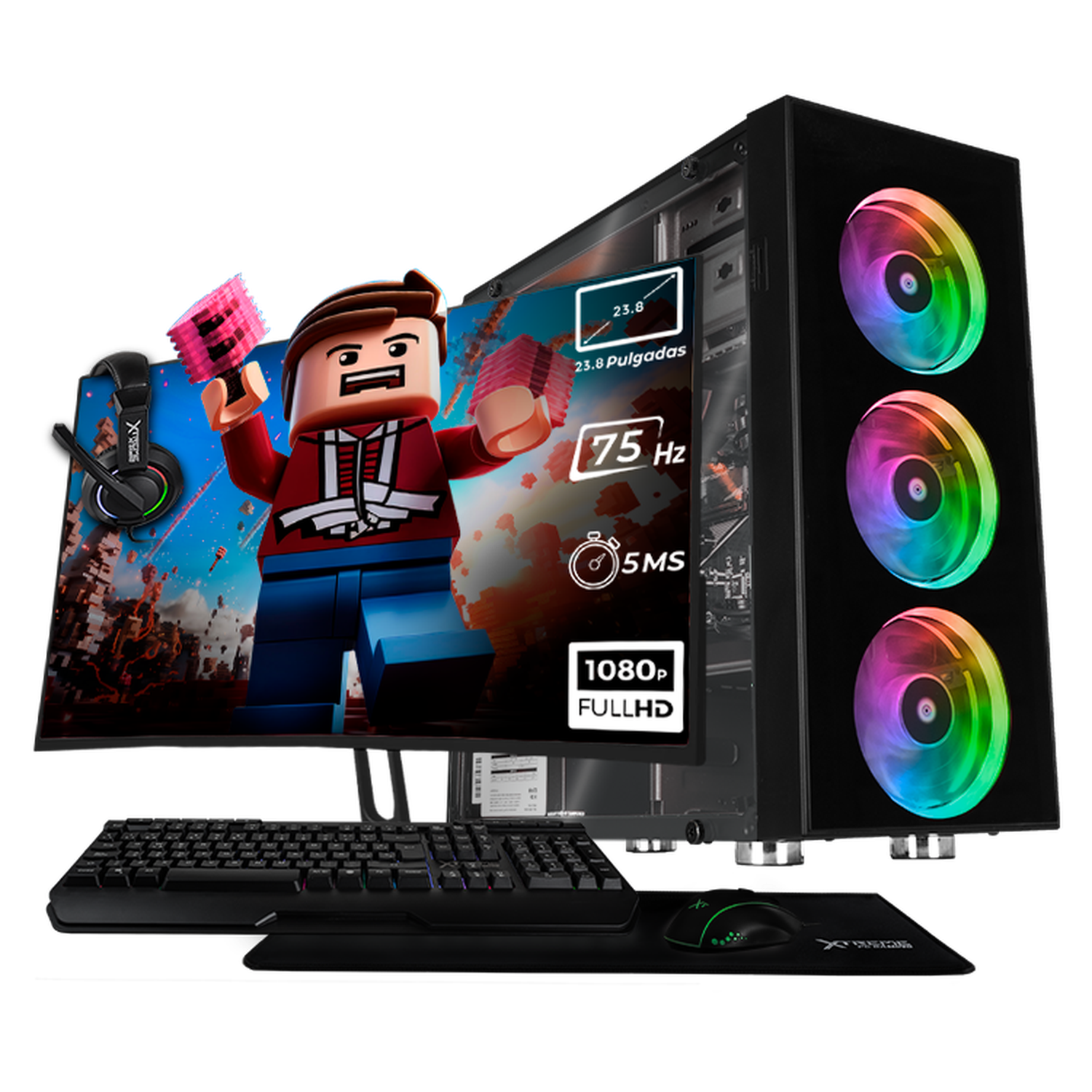 Xtreme PC Gaming AMD Radeon Vega Renoir Ryzen 7 5700G 16GB SSD 500GB M ...